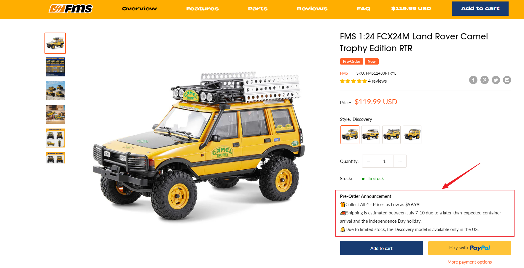 Information About Pre-Order Items – FAQ Support